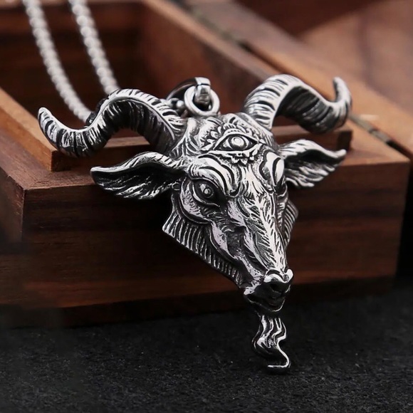Accessories | Ram Deity All Seeing Eye Goat Aries Amon Baphomet God ...